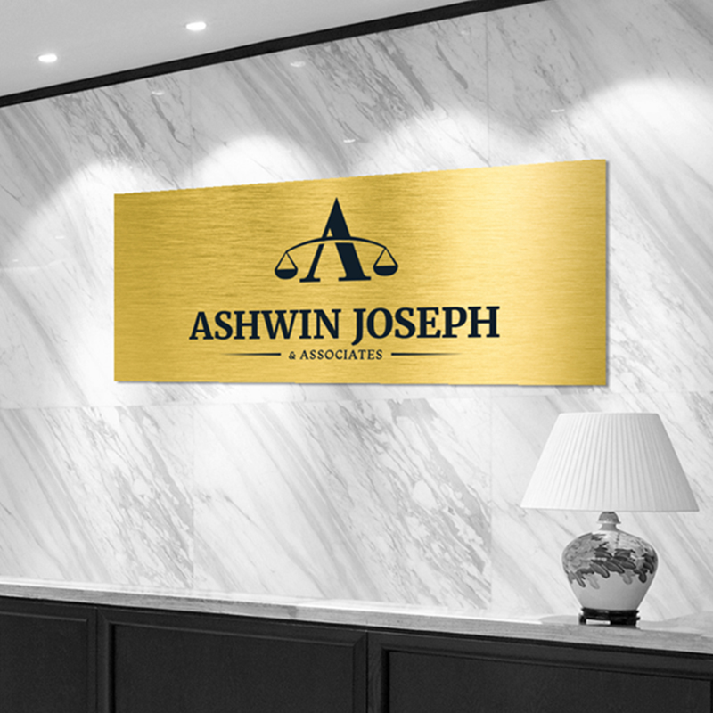 3mm ACM Brushed Gold